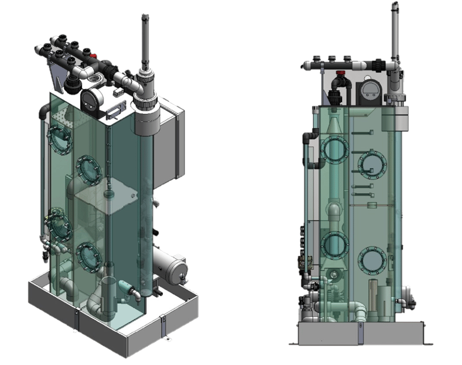6-Port Configuration for Cyclone Wet Scrubber System