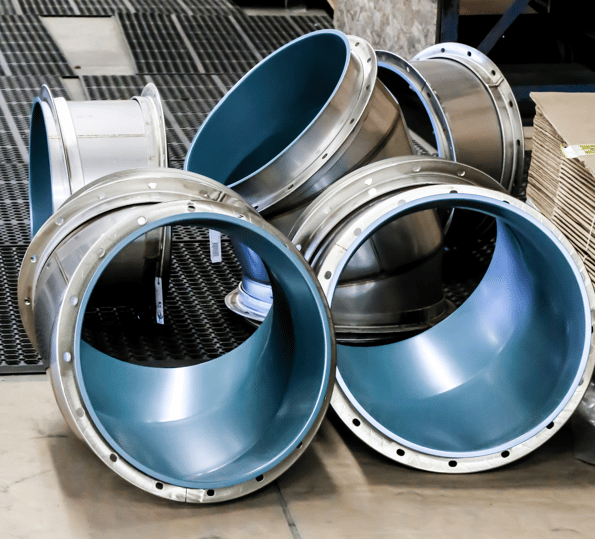 Containing Acid Exhaust with Fluoropolymer Coated Vent Duct
